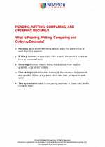 Decimals. Mathematics Worksheets and Study Guides Fourth Grade.