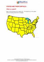 States & Capitals I. Social Studies Worksheets and Study Guides Fourth ...