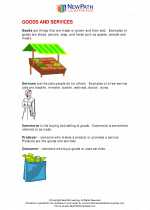 Goods and Services. Social Studies Worksheets and Study Guides Third Grade.