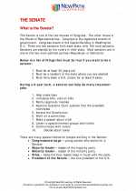 U.S. Senate. Fourth Grade Social Studies Worksheets and Study Guides.