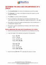 Area and Circumference of Circles. Sixth Grade Math Worksheets and ...