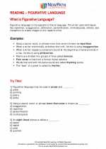 Figurative Language Worksheets For 8th Graders 8th Grade Literary
