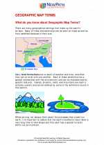 Geographic Map Terms. 7th Grade Social Studies Worksheets, Study Guides ...