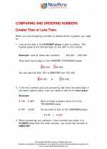 Compare and Order Numbers. Mathematics Worksheets and Study Guides ...