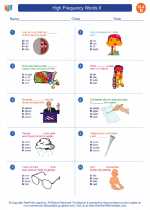 High Frequency Words II. English Language Arts Worksheets and Study ...