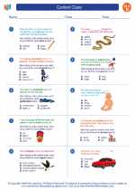 Context Clues. English Language Arts Worksheets and Study Guides Fourth ...