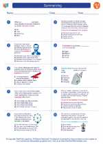 Summarizing. 4th Grade ELA Worksheets and Answer Key, Study Guides.