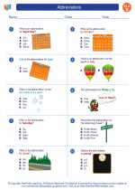 Abbreviations. 2nd Grade ELA Worksheets and Answer Key, Study Guide.
