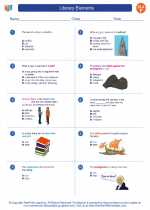 Literary Elements. 6th Grade ELA Worksheets and Answer Key, Study Guide.