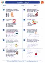 Predicting Endings. 2nd Grade ELA Worksheets and Answer Key.