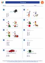 Pronouns. 1st Grade ELA Worksheets and Answer Key.