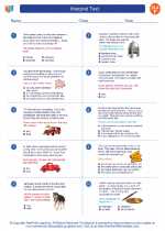 Interpret Text. 6th Grade ELA Worksheets and Answer Key.
