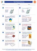 Text Feature Meaning. 4th Grade ELA Worksheets and Study Guides.