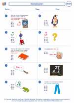 Multiplication. Fourth Grade Math Worksheets and Study Guides.