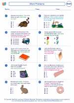 Word Problems. Third Grade Mathematics Worksheets and Study Guides.