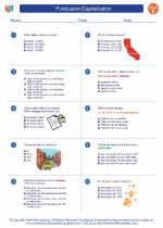 Punctuation/Capitalization. 5th Grade ELA Worksheets and Answer Key.