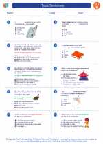 Topic Sentences. 5th Grade ELA Worksheets and Answer Key.