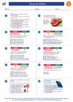 Cause and Effect. 5th Grade ELA Worksheets and Answer Key.