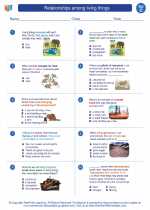 Relationships among living things. Third Grade Science Worksheets ...
