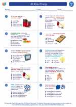 All About Energy. 3rd Grade Science Worksheets, Vocabulary Sets and ...