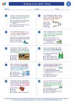 Science in our world. 3rd Grade Science Worksheets and Answer keys ...