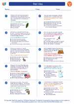 Main Idea. 4th Grade ELA Worksheets and Answer Key, Study Guide.