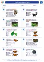 Earth yesterday and today. 2nd Grade Science Worksheets and Answer keys ...