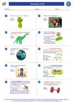Diversity of life. Science Worksheets and Study Guides Sixth Grade.