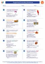 Supporting/Concluding Sentences. 5th Grade ELA Worksheets and Study Guides.