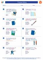 Process Writing. 7th Grade ELA Worksheets and Answer key.