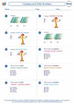 Compare and Order Numbers. Mathematics Worksheets and Study Guides ...