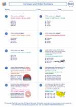 Compare and Order Numbers. Mathematics Worksheets and Study Guides ...