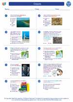 Oceans. Earth Science Worksheets and Study Guides High School.