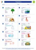 Prepositions. ESL-Spanish Worksheets and Study Guides Grades 3-5.