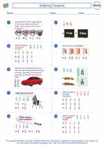 Ordering Fractions. Sixth Grade Math Worksheets and Answer Keys, Study ...