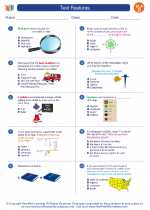Text Features. 4th Grade ELA Worksheets and Answer Key, Study Guides.