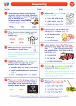 Sequencing. Sixth Grade English Language Arts Worksheets and Study Guides.