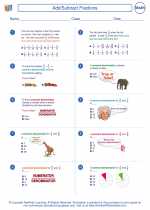 Add/Subtract Fractions. Sixth Grade Math Worksheets and Answer Keys ...
