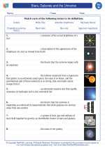 The Universe Stars And Galaxies Worksheets