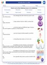 Introduction to cells. High School Biology Worksheets and Answer Keys ...