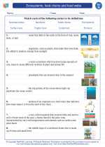 Ecosystems, food chains and food webs. 7th Grade Science Worksheets and ...