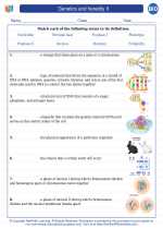 Genetics and heredity II. High School Biology Worksheets and Answer ...