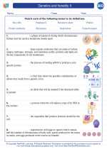 Genetics and heredity II. High School Biology Worksheets and Answer ...
