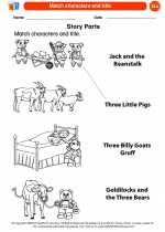 Story Parts English Language Arts Worksheets and Study Guides Kindergarten