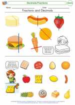 Decimals/Fractions. 4th Grade Math Worksheets and Answer Keys, Study ...