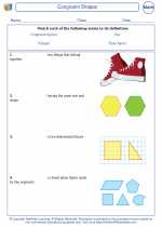 Congruent Shapes. Mathematics Worksheets and Study Guides Third Grade.