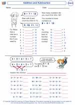 Addition Facts. 1st Grade Math Worksheets and Answer key, Study Guides ...