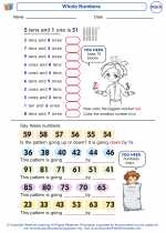 Whole Numbers Mathematics Worksheets and Study Guides Kindergarten