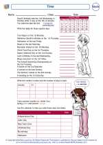 Time: 3rd Grade Math Worksheets and Study Guides.
