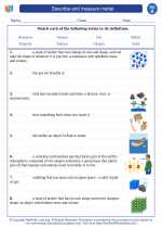 Describe and measure matter. Science Worksheets and Study Guides First ...